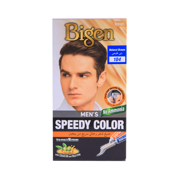 Bigen Men's Speedy Hair Color Natural Brown 104 40Gm – Nazar Jan's ...