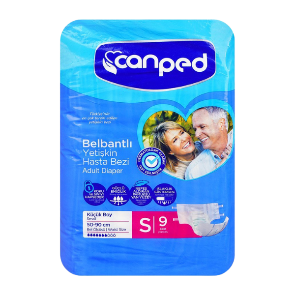 Canped Adult Diaper Small 50-90cm 9Pcs – Nazar Jan's Supermarket