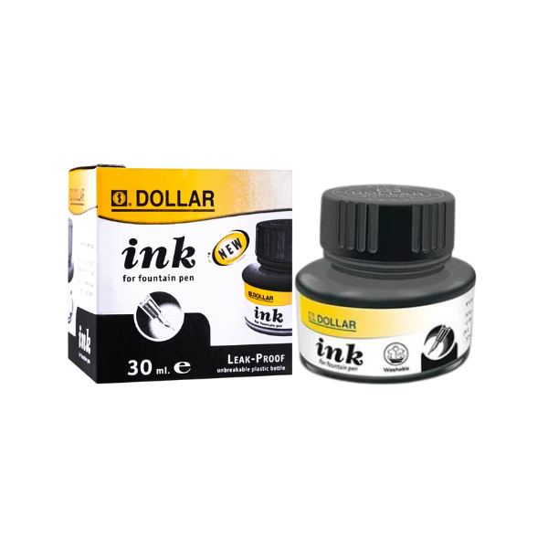Dollar Fountain Pen Black Ink 30ml – Nazar Jan's Supermarket