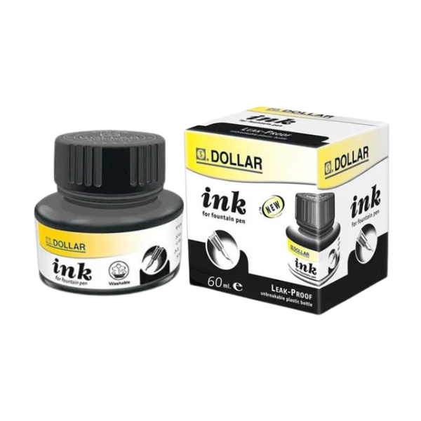 Dollar Fountain Pen Black Ink 60ml – Nazar Jan's Supermarket