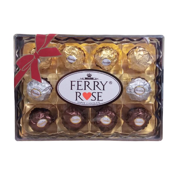 Ferry Rose Multi Color Wafer Chocolate Box 12Pcs 150Gm – Nazar Jan's ...