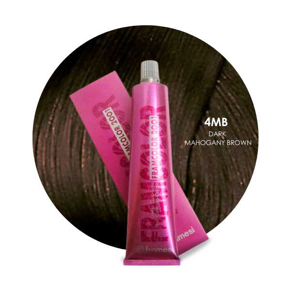 Framesi Framcolor 2001 Hair Color Cream 60ml 4MB Dark Mahogany Brown ...