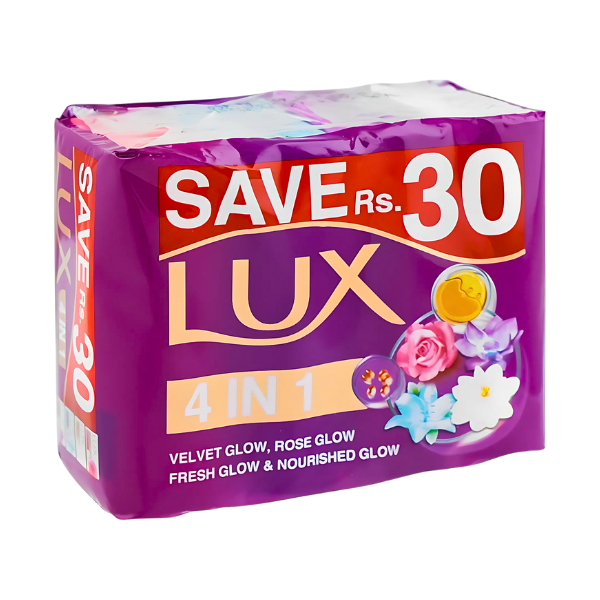 LUX 4IN1 RAINBOW SOAP 4X98GM – Nazar Jan's Supermarket