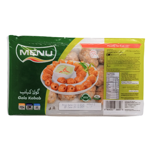 Menu Gola Kabab 360Gm – Nazar Jan's Supermarket