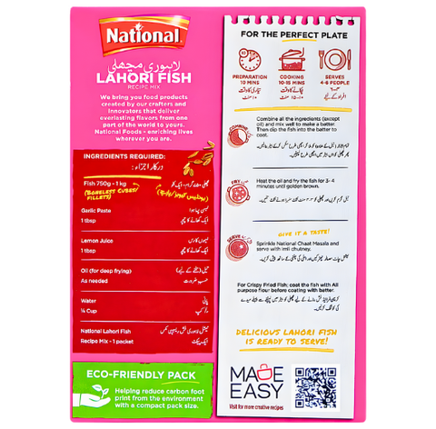 NATIONAL LAHORI FISH MIX 100G – Nazar Jan's Supermarket
