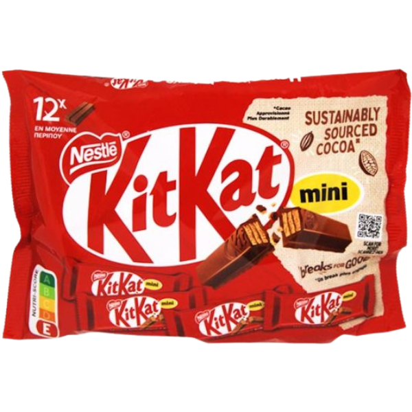 Nestle Kitkat Mini Chocolate 12Pcs 200Gm – Nazar Jan's Supermarket