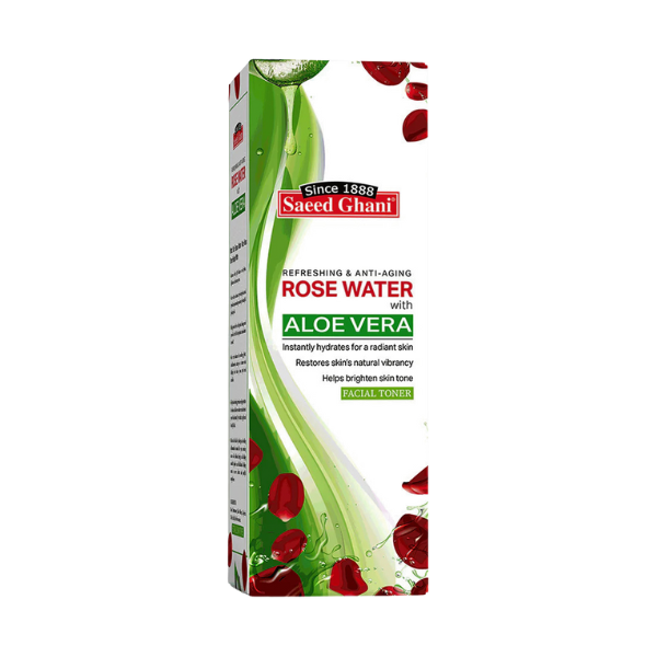 Saeed Ghani Rose Water Spray With Aloe Vera 120ml – Nazar Jan's Supermarket