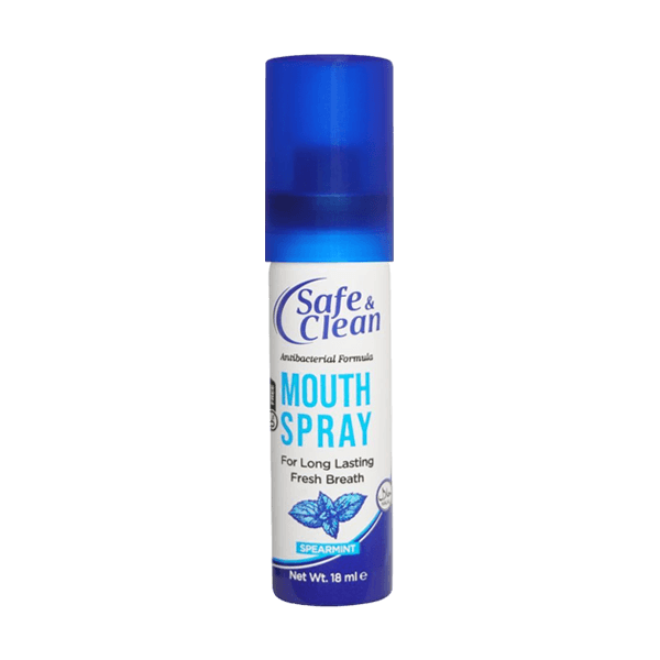 Safe And Clean Mouth Spray Spearmint Flavour 18ml – Nazar Jan's Supermarket