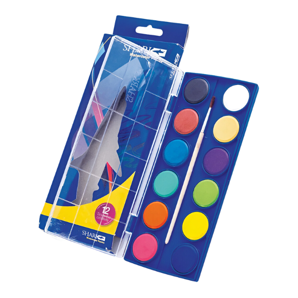 Shark Water Color Paints 12 Colors OC12 – Nazar Jan's Supermarket
