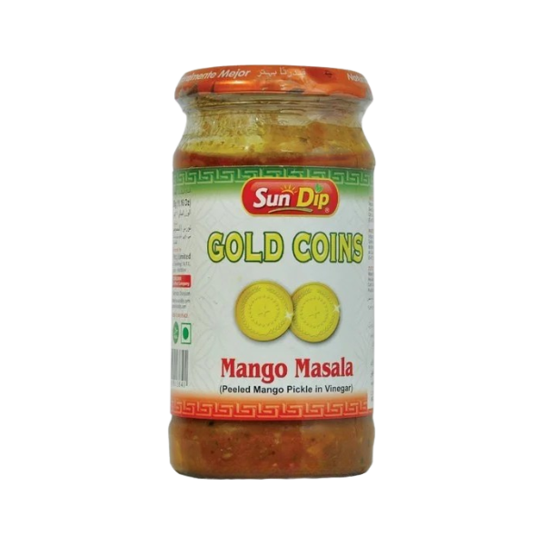 Sun Dip Gold Coins Mango Masala Pickle 330g – Nazar Jan's Supermarket