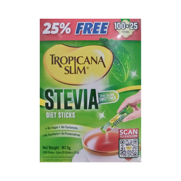 Tropicana Slim Stevia Diet Sticks 187g – Nazar Jan's Supermarket