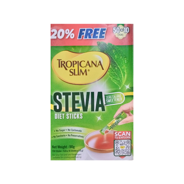 Tropicana Slim Stevia Diet Sticks 90g – Nazar Jan's Supermarket