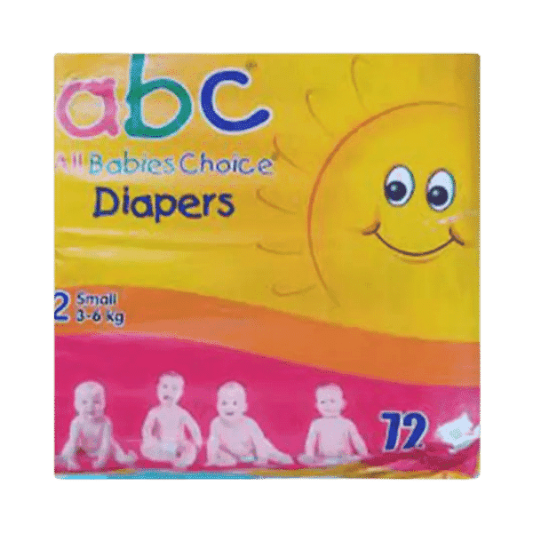 ABC DIAPERS 2 SMALL 3-6KG 72PCS – Nazar Jan's Supermarket
