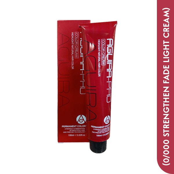 AGUIRA-PRO HAIR COLOR CREAM 100ML (0/000 STRENGTHEN FADE LIGHT CREAM ...