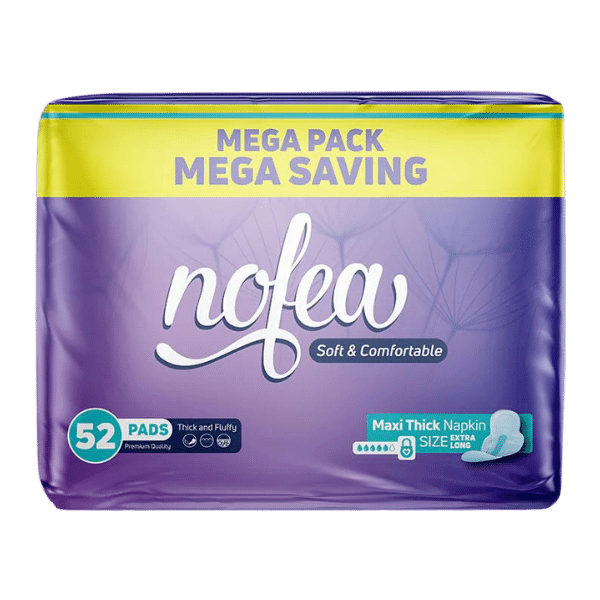 NOFEA MAXI THICK NAPKIN EXTRA LONG 52PADS – Nazar Jan's Supermarket