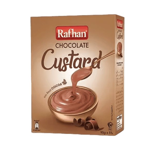 RAFHAN CHOCOLATE CUSTARD 90GM – Nazar Jan's Supermarket