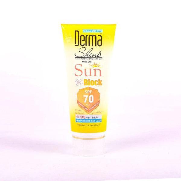 DERMA SHINE SUN BLOCK 60SPF 200GM – Nazar Jan's Supermarket