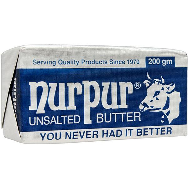 NURPUR BUTTER UNSALTED 200GM – Nazar Jan's Supermarket