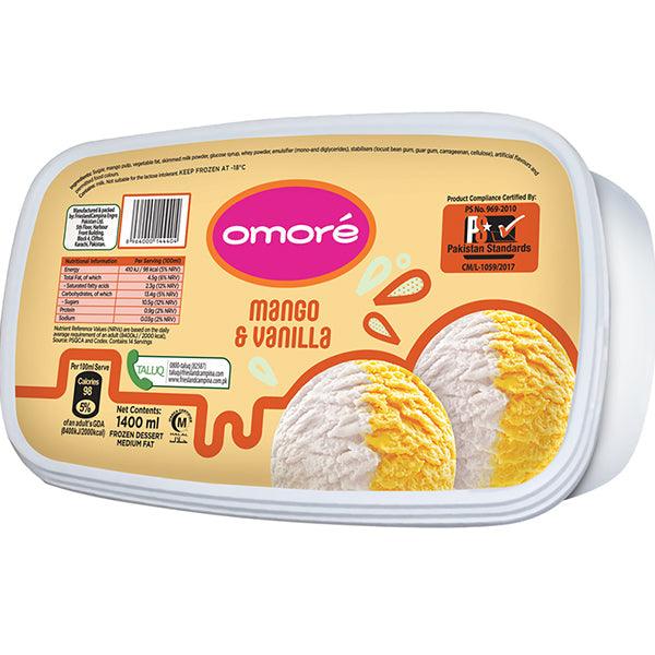 OMORE MANGO.VANILLA ICE CREAM 1400ML – Nazar Jan's Supermarket